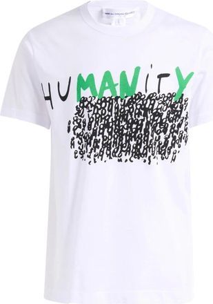 Comme Des Gar&ccedil;ons Homme, Tops, Blanc, Taille: XL T-Shirt Knit