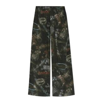 Balenciaga Hosen mit lockerem Schnitt und Print - - Trousers - Herren - Gr&uuml;n - S