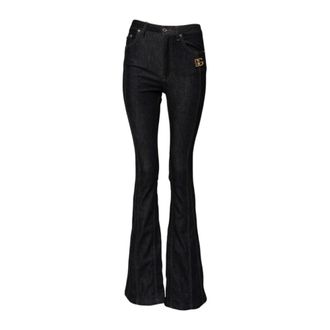 Dolce & Gabbana Mid Waist Bootcut Denim Jeans - - Jeans - Damen - Schwarzk - XS