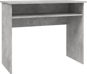 vidaXL Bureau, Table dOrdinateur, Table dÉtude, Meuble de Salon Salle de Séjour Salle de Travail Maison Intérieur, Gris Béton Bois dIngénierie
