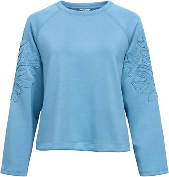 Object Objandrea Re L/S O-Neck Emb Top Noos