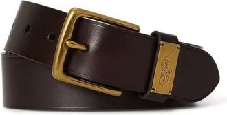 Polo Ralph Lauren Homme, Accessoires, Brun, Taille: XL Ceinture en cuir avec d&eacute;tail logo
