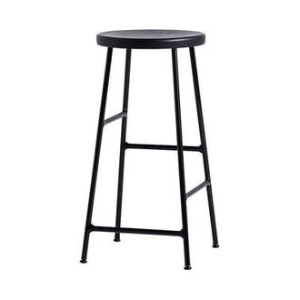 HAY Tabouret de bar Cornet - Noir - Chêne massif teinté - Designer Jonas Trampedach