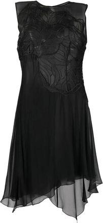 Alberta Ferretti Femme, Blouses et Chemises, Noir, Taille: 42 FR Camicia Lunga C/merletto