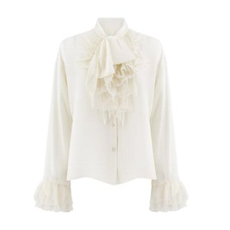 Ermanno Scervino Chemise - Femme - Blouses et Chemises - Beige - Taille: 36 FR
