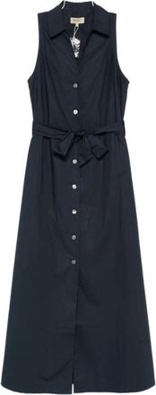 Woolrich Femme, Robes, Bleu, Taille: 42 FR Belted Shirt Dress