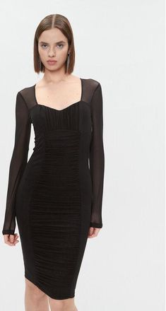 Guess Coctailkleid 3BGK0E 6851Z Schwarz Bodycon Fit