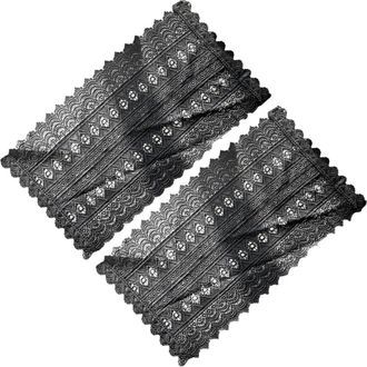 Valiclud 2 St&uuml;ck Teiliges Franz&ouml;sisches Spitzen tischset Dekorative Tischmatten im Landhausstil Waschbar Elegantes Platzset f&uuml;r Hochzeit Festtage und Esstisch 