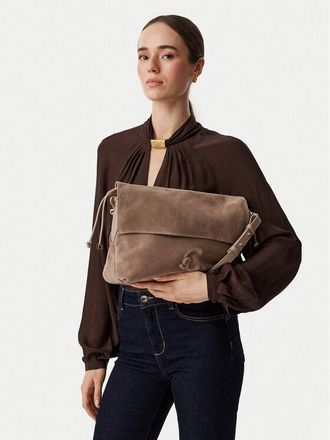 Coccinelle Handtasche V9G Coccinellelidia Suede Bim E1 V9G 13 04 01 Dunkelbeige
