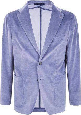 Tagliatore Homme, Vestes, Bleu, Taille: S Corduroy Blazer