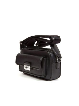 Michael Kors Womens Crossbody Bag Black Leather Crossbody-bags