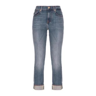 7 For All Mankind Femme, Jeans, Bleu, Taille: W29 Jean Skinny D&eacute;contract&eacute;