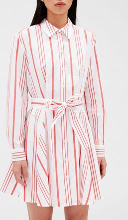 Claudie Pierlot Kurzes gestreiftes Hemdkleid