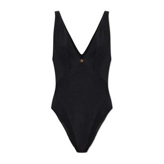 Versace Femme, Tops, Noir, Taille: 38 FR Body Logo