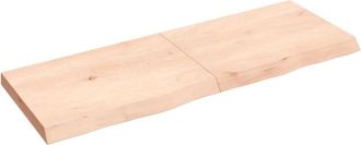vidaXL Waschtischplatte 140x50x(2-6) cm Massivholz Unbehandelt Vidaxl