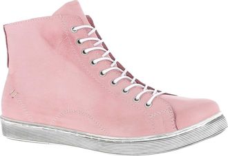 Andrea Conti Damen High Top Sneaker, rosa, 36 EU