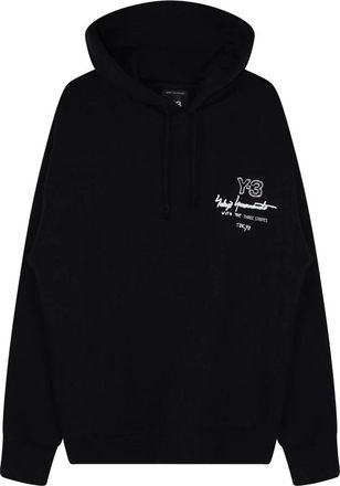 Yohji Yamamoto Homme, Sweatshirts et sweats &agrave; capuche, Noir, Taille: M Graphic FT Sweat &agrave; capuche