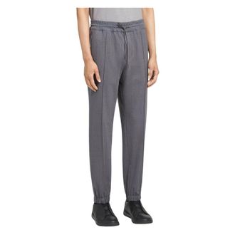 Ermenegildo Zegna Homme, Pantalons, Gris, Taille: 2XL Joggers en Laine Haute Performance