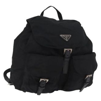 Prada Pre-owned Vintage Nylon Backpack - Femme - Pre-owned - Noir - Taille: ONE Size