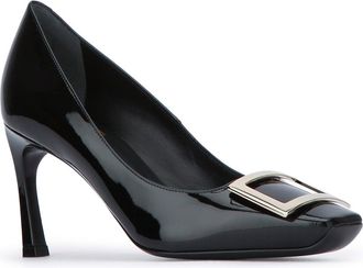 Roger Vivier Patent Leather Heel - Black