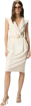 Pinko Pinko, Femme, Robes, Blanc, Taille: 38 FR Amadine Midi Dress