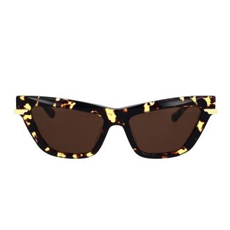 Bottega Veneta Cat-Eye Sonnenbrille mit braunen Gl&auml;sern - - Accessories - Damen - Mehrfarbig - 54 MM