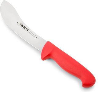 Arcos Ausbeinmesser aus Nitrum Edelstahl 19 cm - Ergonomischer Griff aus Polypropylen, Ideal für das Ausbeinen von Fleisch - Rot, Serie 2900