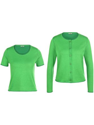 Peter Hahn Twinset aus 100% SUPIMA-Baumwolle Peter Hahn gr&uuml;n