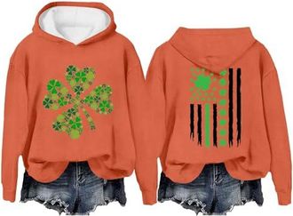Generic Chemises de la Saint-Patrick pour femme avec imprim&eacute; drapeau irlandais, cadeau de la Saint-Patrick 2025, v&ecirc;tements tendance pour la Saint-Patrick, Ora