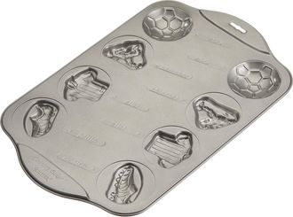 St&auml;dter Backform Lolly Cake Kick it Fu&szlig;ball Motive Kuchen am Stiel 489530 Antihaft