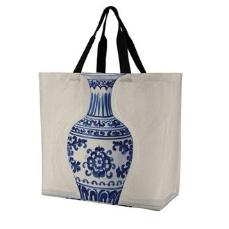 Generic Vase En Porcelaine Bleue Chinoise Sac Fourre-Tout L&eacute;ger Sacs De Courses D&eacute;contract&eacute; Sac Fourre Tout Pour Voyage Gym Plage