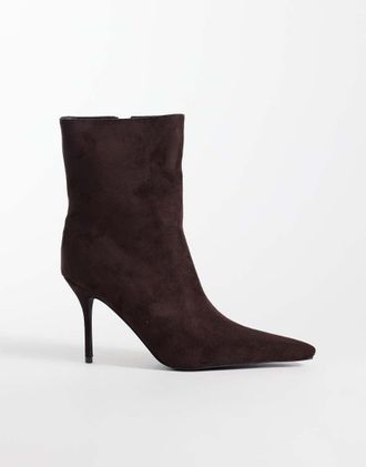 Raid Nerissa bottines montantes &agrave; talon aiguille marron