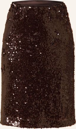 More & More More & More Rock Mit Pailletten braun