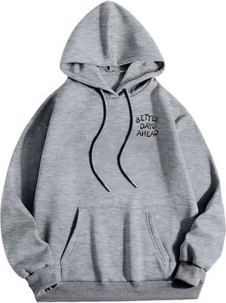 Generic Sweat a Capuche Homme Hooded Sweatshirt Sweatshirt Homme Automne et Hiver Taille Plus sans Capuche Pull Mode avec Col Crew Oversize Hip Hop