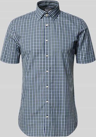 Jake*s Slim Fit Business-Hemd aus Baumwolle mit Kentkragen