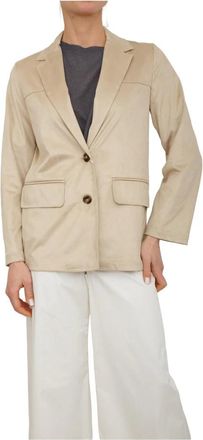 Marella Femme, Vestes, Beige, Taille: 44 FR Cappotto-giacco.jers