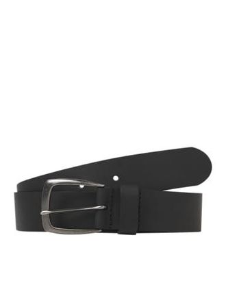 Jack & Jones Leather Belt Jacmichael Ceinture en Cuir Noos, Noir, Numeric_95 Hommes