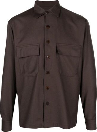 Costumein Homme, Chemises, Brun, Taille: M La Camicia