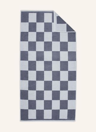 HAY Duschtuch Check blau