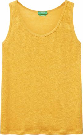 Benetton Damen Canotta 37uje8398 Unterhemd, gelb, Medium