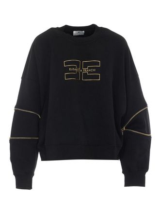 Elisabetta Franchi Sweatshirt - Schwarz