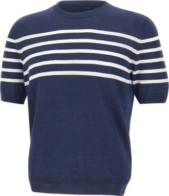 Gran Sasso Homme, Pulls, Bleu, Taille: 2XL Pull ras du cou