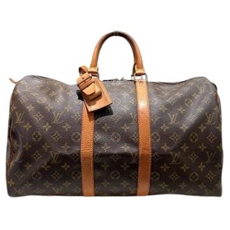 Louis Vuitton unisex, Pre-owned, Brun, Taille: ONE Size Keepall Monogram Canvas Boston Bag Pre-owned