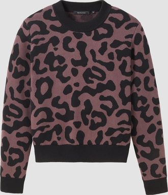 recolution Recolution Damen vegan Strickpullover Pistia Leo Dark Grape