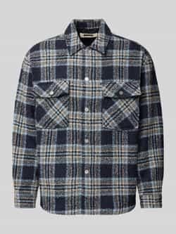 Woodbird Loose Fit Hemdjacke in Melange-Optik Modell Buck