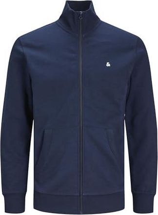 Jack & Jones Jjepaulos Sweat zippé Noos Pls Veste de Sweatshirt, Blazer Bleu Marine, XXL/Grande Taille Homme