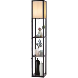 Costway Lampadaire avec 3 Niveaux Etag&egrave;re 220-240V,60W (Ampoule Non Inclus) - Costway