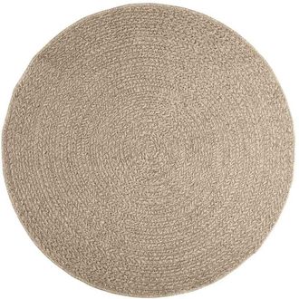 vidaXL vidaXL Teppich ZIZUR Beige &Oslash; 160 cm Jute-Optik Indoor und Outdoor