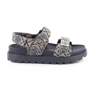Tory Burch T Monogram Mellow Sport Sandale - - Shoes - Damen - Blau - 38 EU