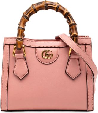 Gucci Hobo Bags - Mini Calfskin Bamboo Diana Satchel - Gr. unisize - in Gold - f&uuml;r Damen